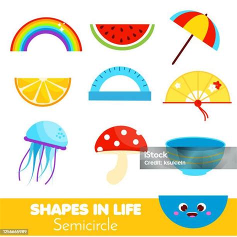 삶의 모양 반원 아이들을위한 학습 카드 어린이와 유아를위한 교육 인포 그래픽 기하학적 모양 공부 0명에 대한 스톡 벡터 아트 및 기타 이미지 Istock