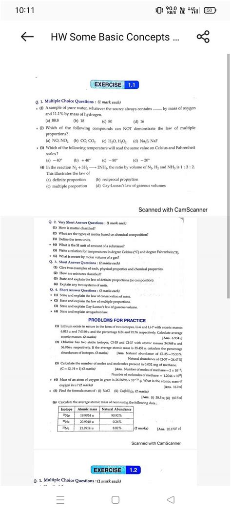 This Illustrates The Law Of A Definite Proportion B Reciprocal Propor
