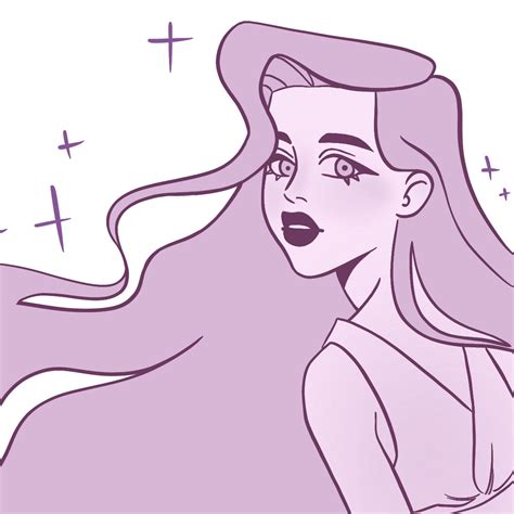 Иллюстрация Девушка с длинными волосами в стиле 2d компьютерная