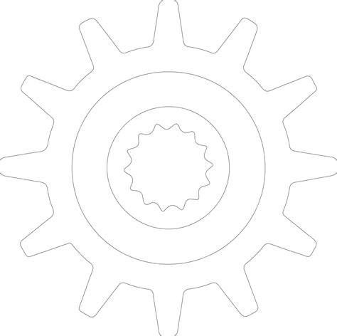 Premium Vector Settings Icon Outline Silhouette White Background