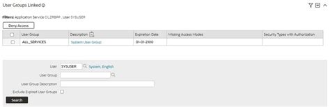 Search Criteria Filter Area