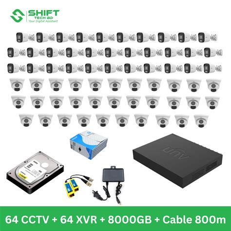 Uniview 64 Unit 1080p Night Vision Security Cctv Camera Package Best
