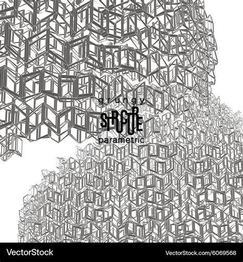 Grunge Parametric Structure Design Royalty Free Vector Image