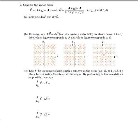 Solved Consider The Vector Fields F Xi Yj Zk And Chegg
