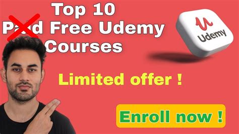 Top 10 Paid Udemy Courses Are Not Free Enroll Now Udemyfree Freecourse Youtube