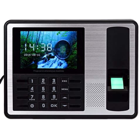 Biometric Fingerprint Multi Language Password Attendance Machine Employee Checking In Recorder 4