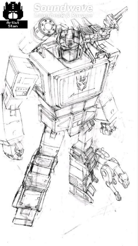 Soundwave Laserbeak And Ravage Transformers G1 Tv Animation Cartoon