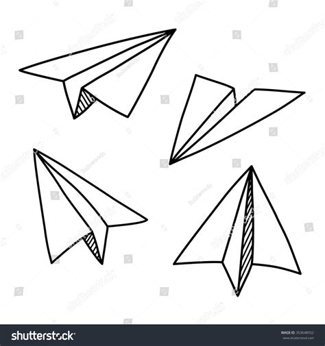 Paper Airplane Drawing