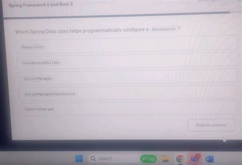 Which Spring Data Class Helps Programmatically Configure A Datasource Repository