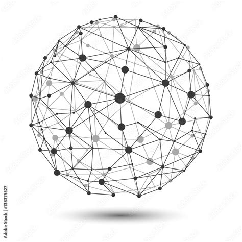 Vector Globe Wireframe