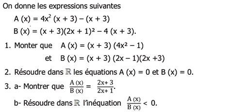 Des exercices de mathématiques niveau première année secondaire