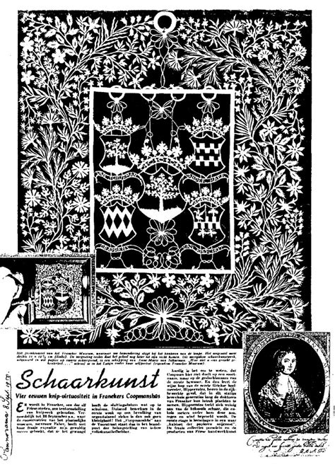 Papierknipkunst In Franker In 1950 Deel 1 Nieuwsbrief 1999 1 Knipperslexicon Van Nederland