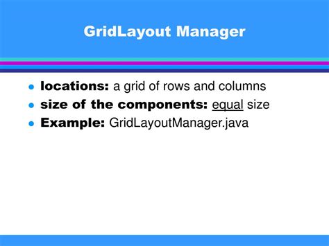 Ppt Layout Mangers In Java Powerpoint Presentation Free Download Id