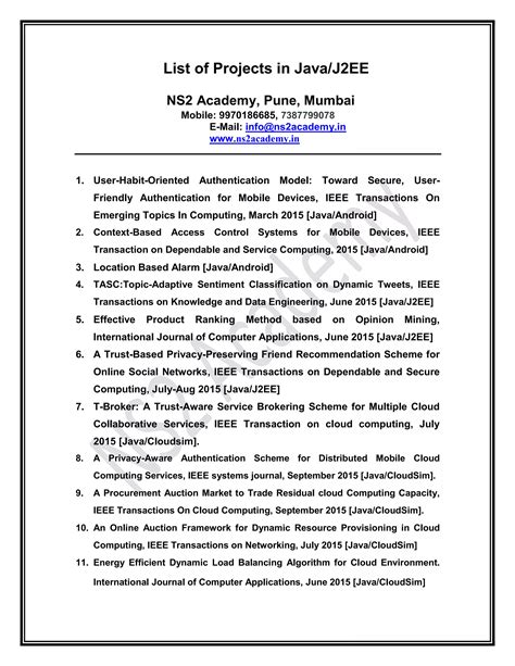 Java Project Ideas Topics For Computer Engineering Students Pdf