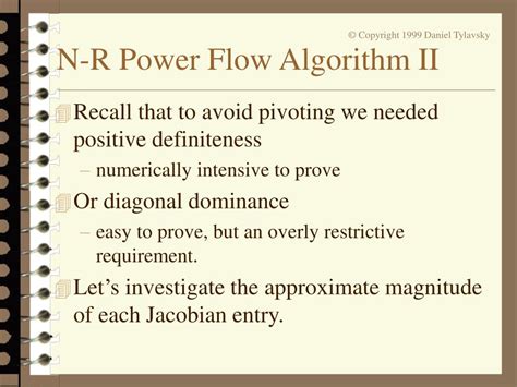 Ppt Newton Raphson Power Flow Algorithm Ii Powerpoint Presentation