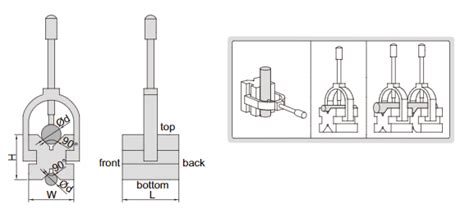 Insize V Block Set 2 W Clamps Judge Tool And Gage