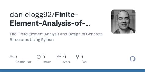 Github Danielogg92finite Element Analysis Of Concrete Using Python