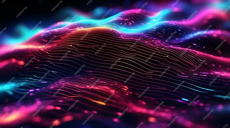 Digital Transformation Line Gradient Background Abstract Technology Backdrop Futuristic Digital
