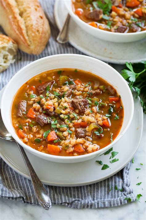 Beef Barley Soup Chefinoz