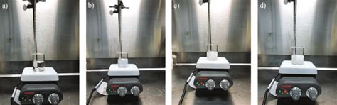 Images Of The Synthesis Of SiO 2 Particles A Right After Adding Download Scientific Diagram