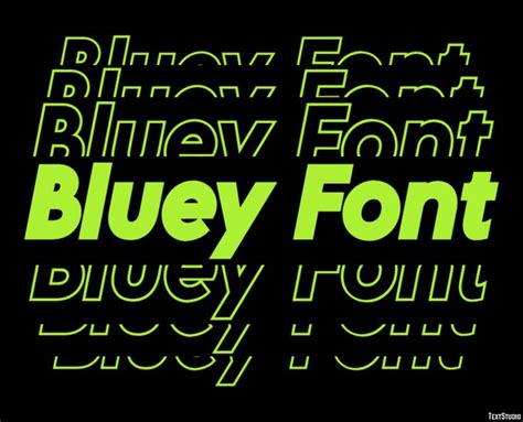 Bluey Font Text Effect Generator Bluey Font Style Bluey Font Otf