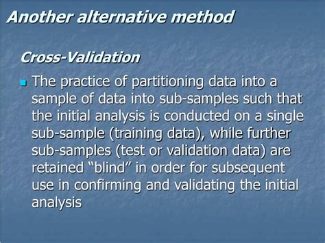 Ppt Alternative Forecasting Methods Bootstrapping Powerpoint
