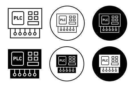 Plc Icon Logo Collection Set 47418777 Vector Art At Vecteezy