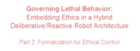 governing lethal behavior may 21st 2008 by r 21dotco medium