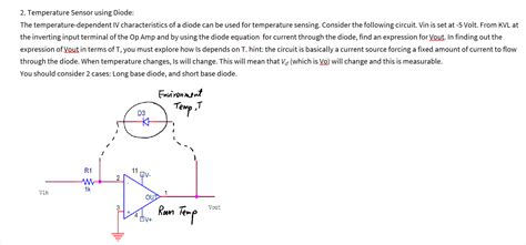 [solved] 2 Temperature Sensor Using Diode The Temperature—dependent Course Hero