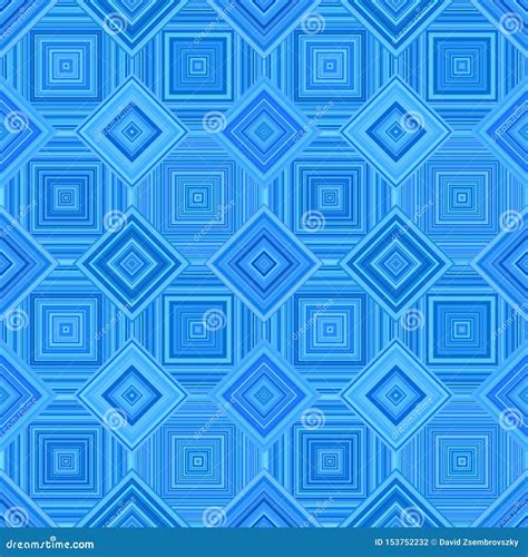 Blue Geometric Diagonal Square Mosaic Tile Pattern Background Stock Vector Illustration Of