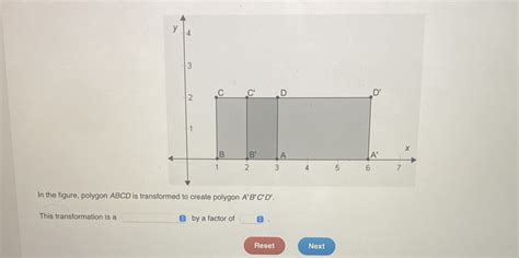 in the figure polygon abcd is transformed to create polygon a b c d