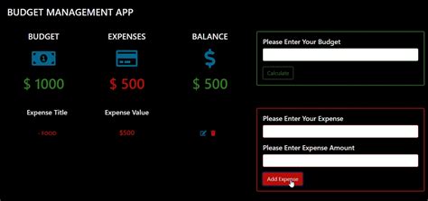 Budget Management App Using Bootstrapandjqiuery With Source Code Sourcecodester
