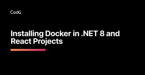 Adrian Bailador Panero On Linkedin Installing Docker In Net 8 And