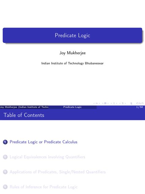 ppt2 predicatelogic pdf first order logic logic