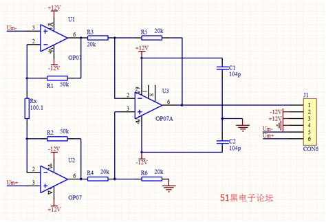 精密放大器pcb图与原理图 Altium Designer