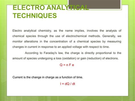 Cyclic Voltammetry Principle Instrumentation And Applications