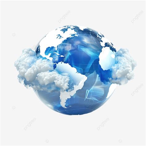 Cloud Computing Concept With Globe Concept Cloud Computing Technology