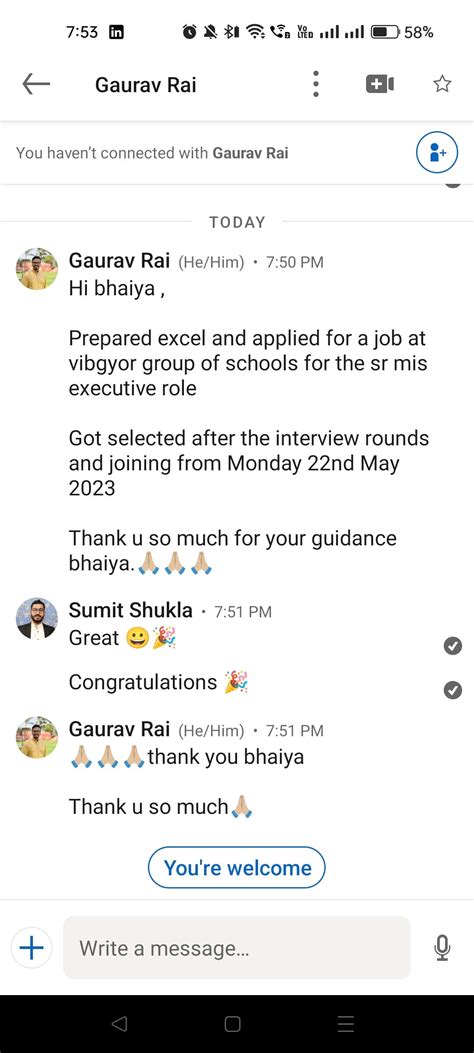 sumit shukla auf linkedin career job interview hiring successful