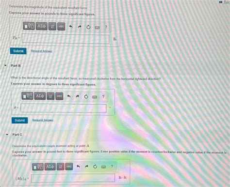 Solved Determine The Magnitude Of The Equivalent Resultant