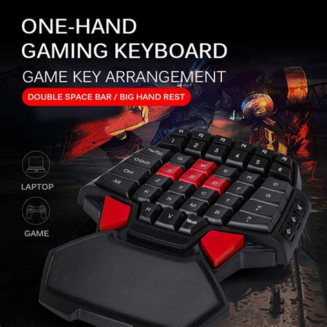 Usb Single Hand Keyboard Gaming Keyboard Wired Key Grandado