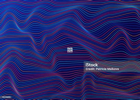 컬러 파도 왜곡 다채로운 줄무늬 배경 이동 활동 기하학적 모양 라인 아트와 환각 벡터 배경 0명에 대한 스톡 벡터 아트 및 기타