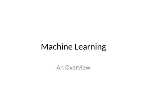 Machine Learning Presentation Notebook Pptx