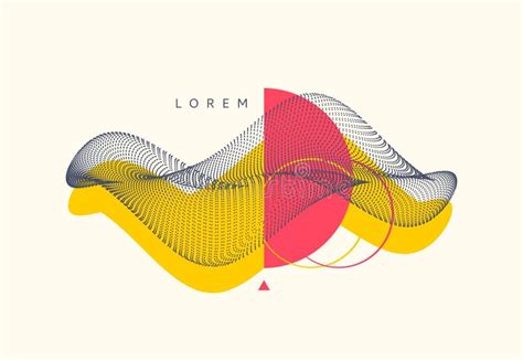 Abstract Digital Wave With Dynamic Particles Sound Wave Big Data