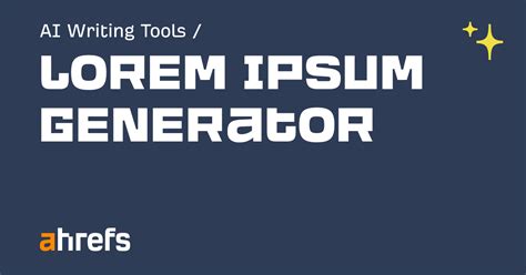 Free Ai Lorem Ipsum Generator