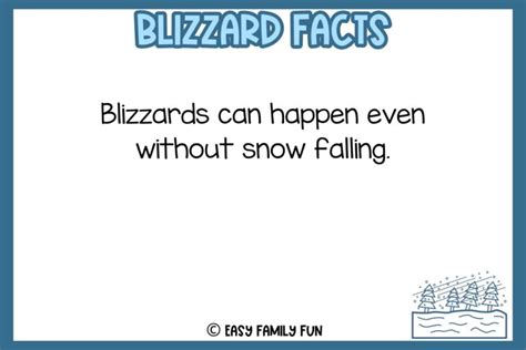 Chilling Insights 60 Fascinating Facts About Blizzards You Need To Know Free Fact Cards