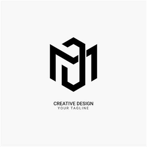 Premium Vector Creative Mj Letter Line Art Monogram Pattern Initial