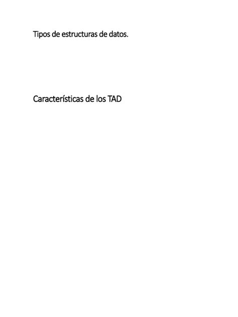 Tipos De Estructuras De Datos Doc1 Pdf Cola Tipo De Datos