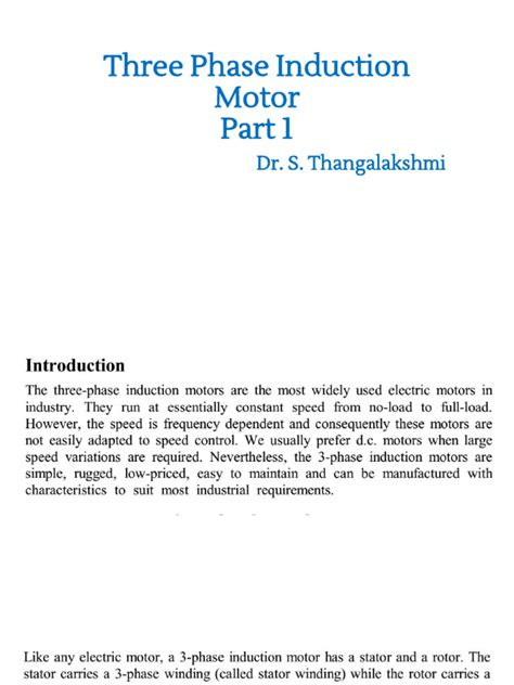8 Three Phase Induction Motor Part 1 Pdf