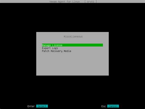 Installing License Veeam Agent For Linux User Guide