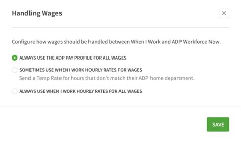 Adp Workforce Now Direct Integration When I Work Help Center